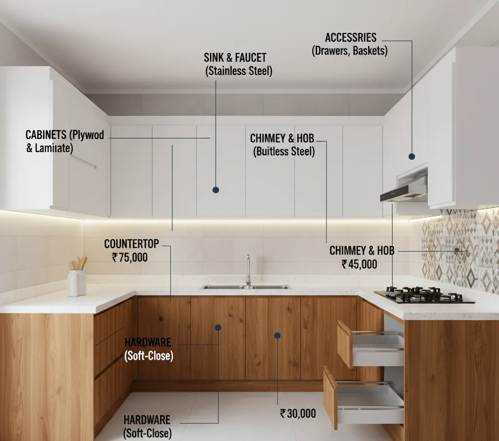 Modular Kitchen Price in India 2026: Complete Cost Breakdown
